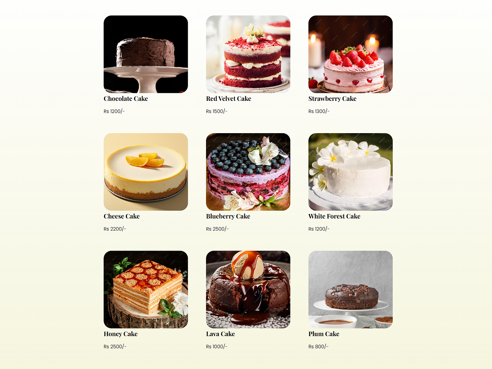 UI/UX Design for Bake Cake by Chandana Balan on Dribbble