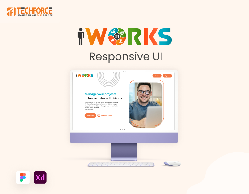 i-Works - Web UI by Techforce Global on Dribbble