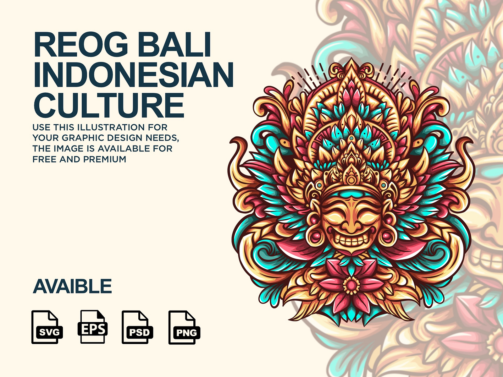 REOG BALI INDONESIAN CULTURE by AKKAI ILUSTRATOR on Dribbble