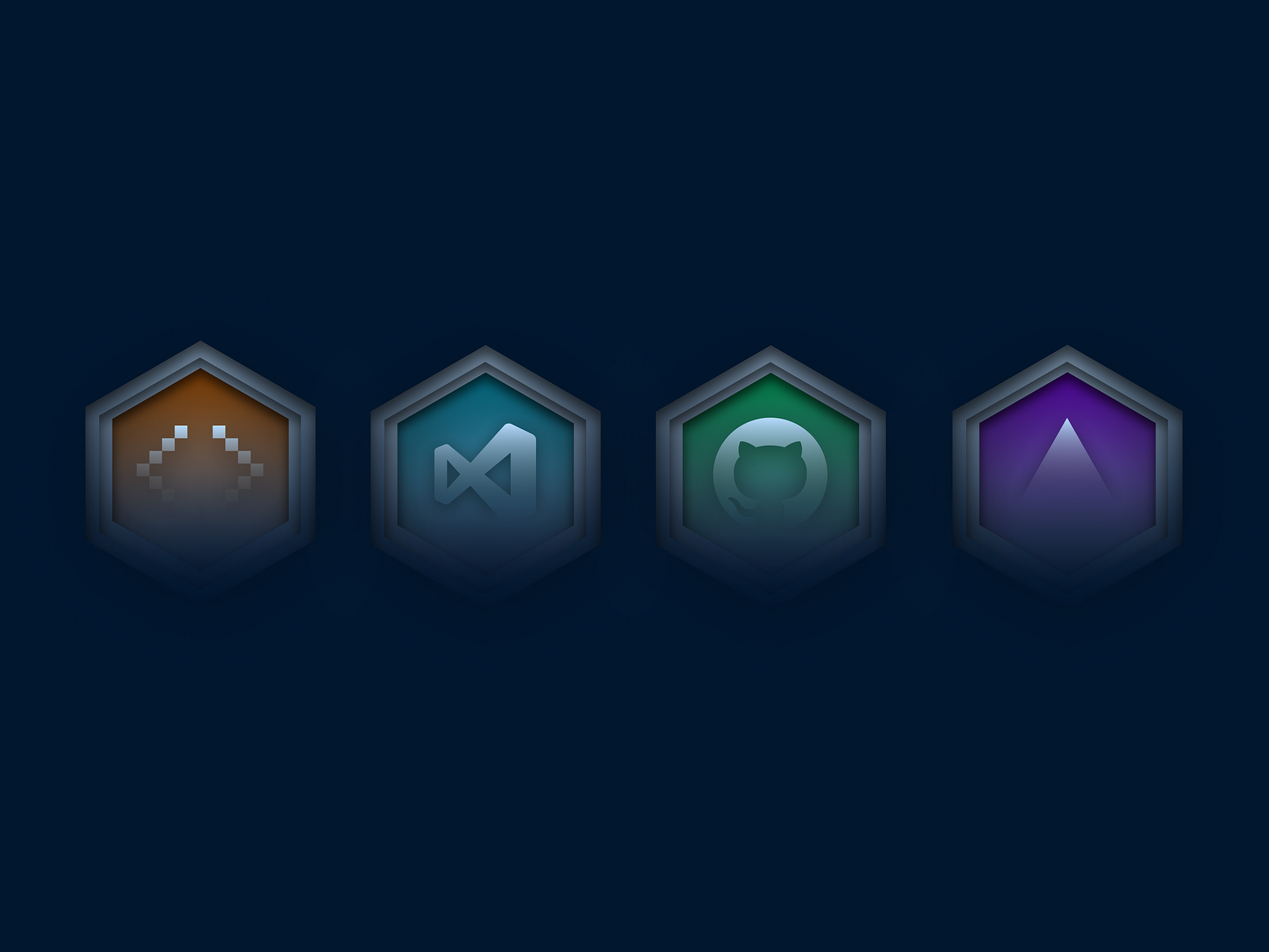 Coding themed Badges by Dev Chaudhary on Dribbble