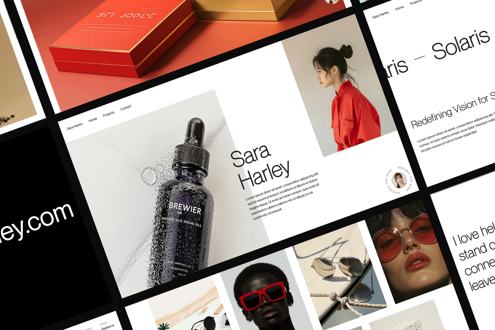 Free CMS Portfolio Website Template for Designers & Creatives by Zoya Aqib on Dribbble