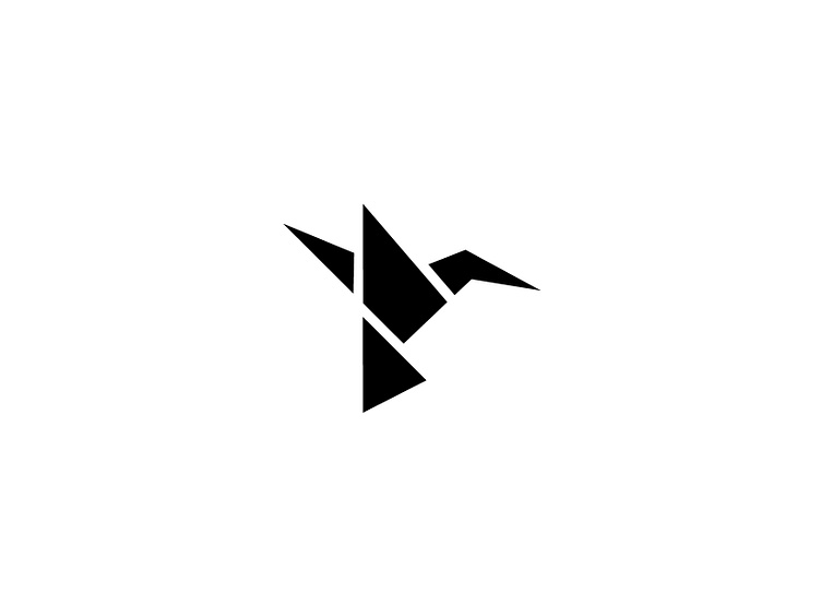 Geometric Hummingbird Logo by LogoFarmer's Studio on Dribbble