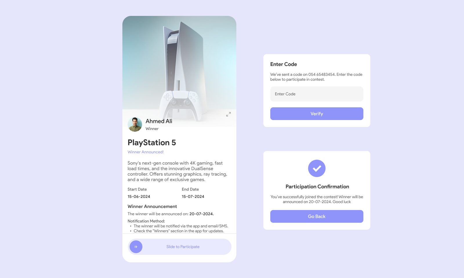 District Prize | App UI UX Design by Nouman Imran on Dribbble