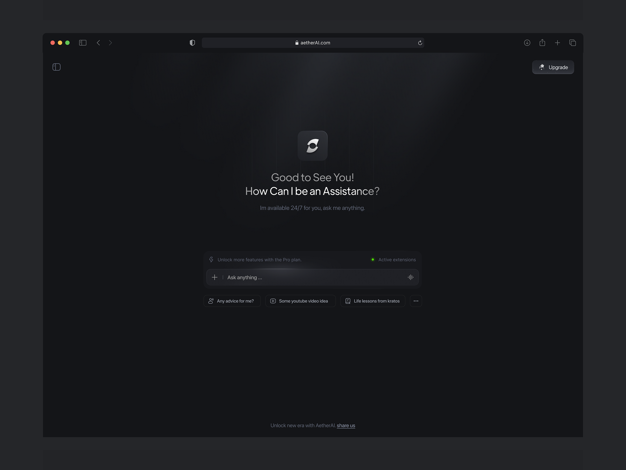 Aether AI - Advanced AI Chat Assistant by Bymahdii for XOLAB on Dribbble