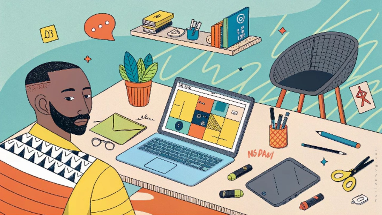 Graphic Design Work Home: Self-Taught Design Career by Warten Weg on ...