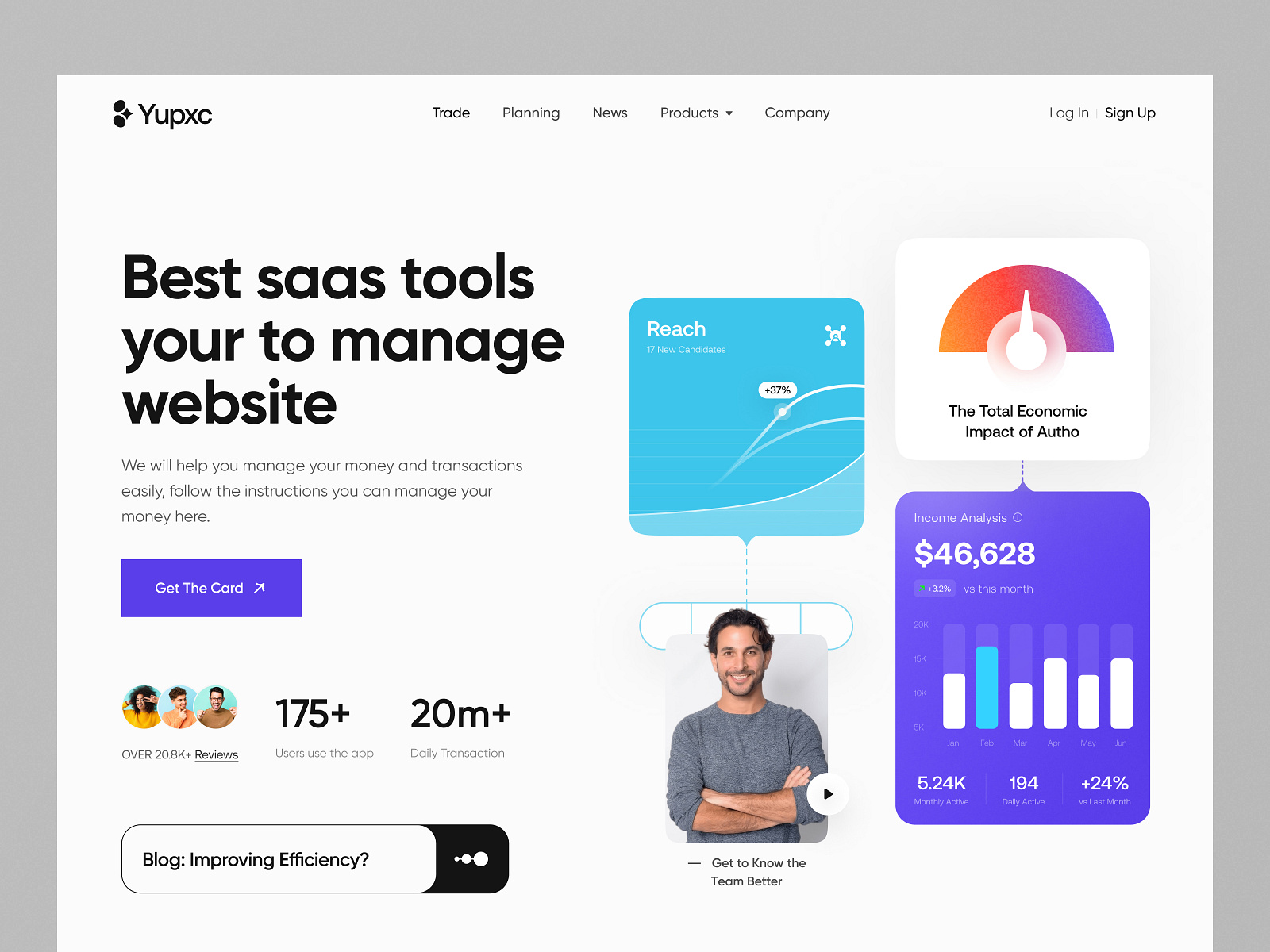 SaaS Website - Header Exploration by Foysal on Dribbble