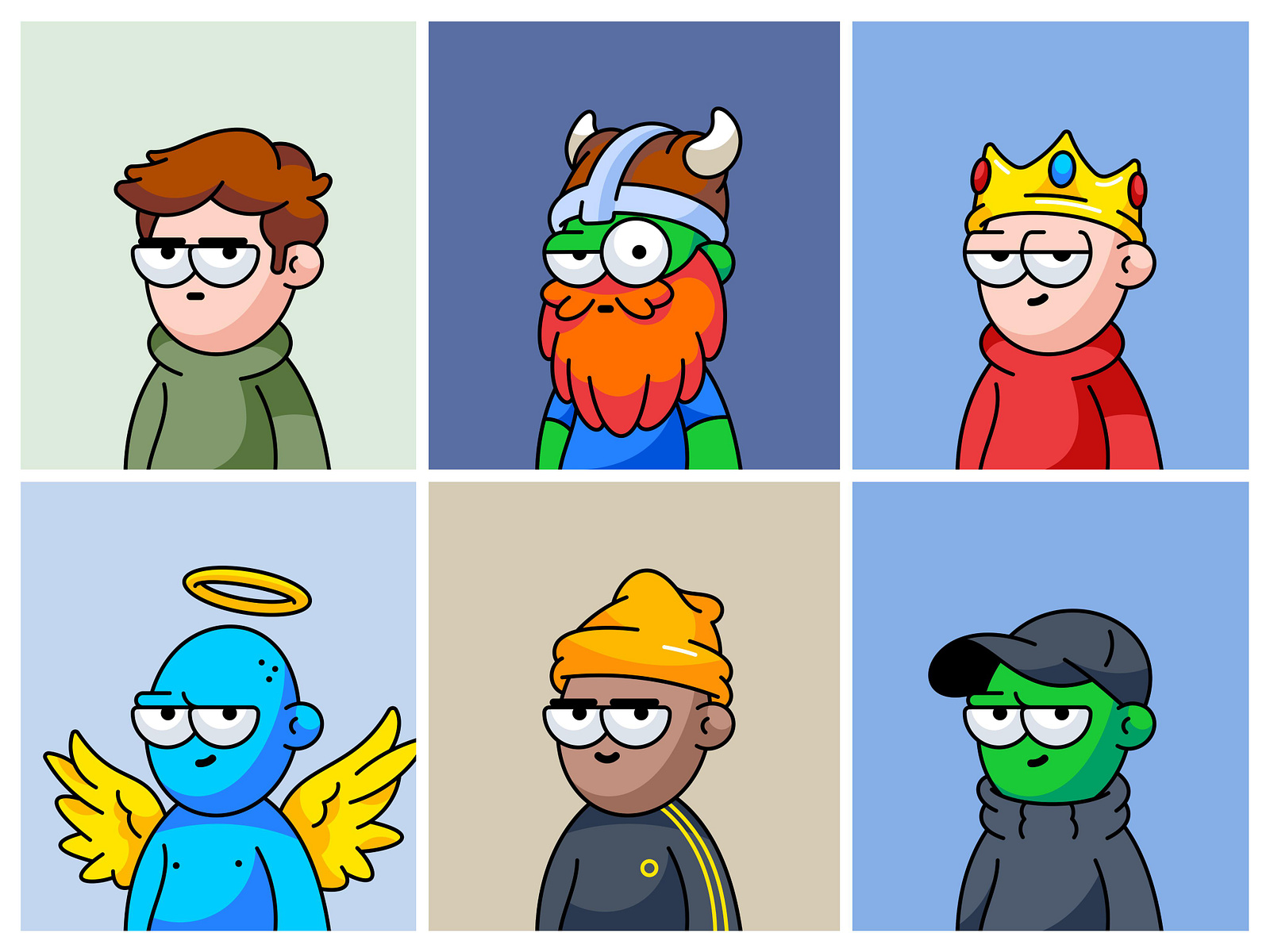 NFT Collection, Abstract Character Design, Crypto Art by Mark Rise on ...