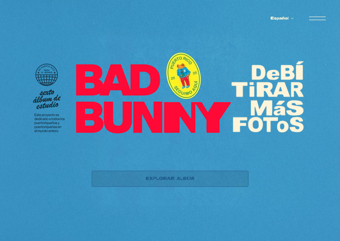DTMF - BAD BUNNY [UI EXPLORATION] by Jhosue Mesias on Dribbble