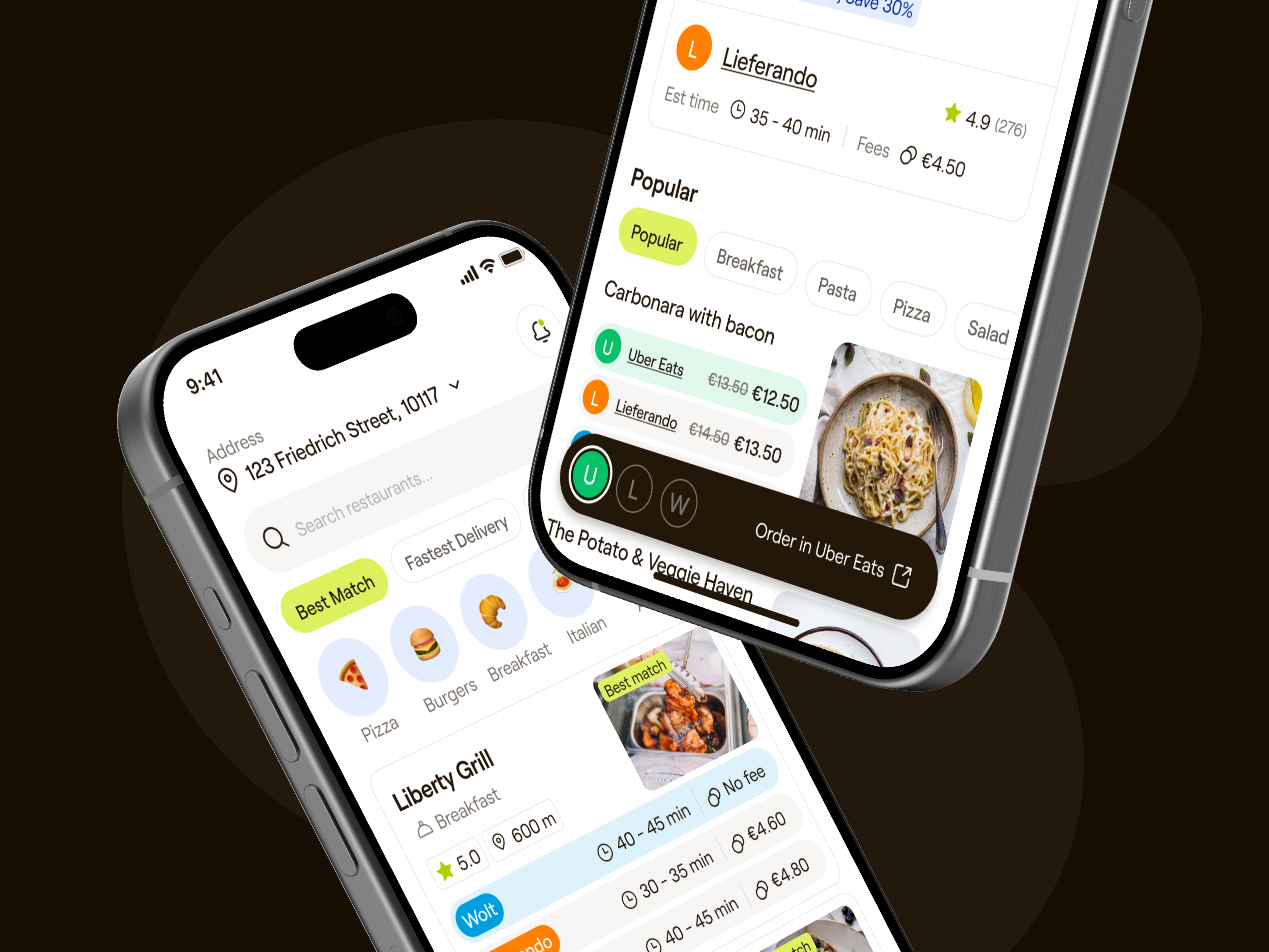 Popp - Delivery Comparison app | Mobile app by Vladislava Povelitsa for ...