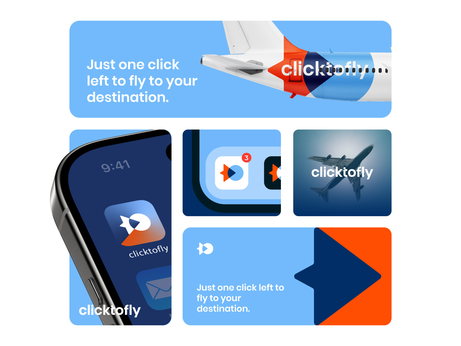 logo design and branding for a flight booking app based on USA by MD ...