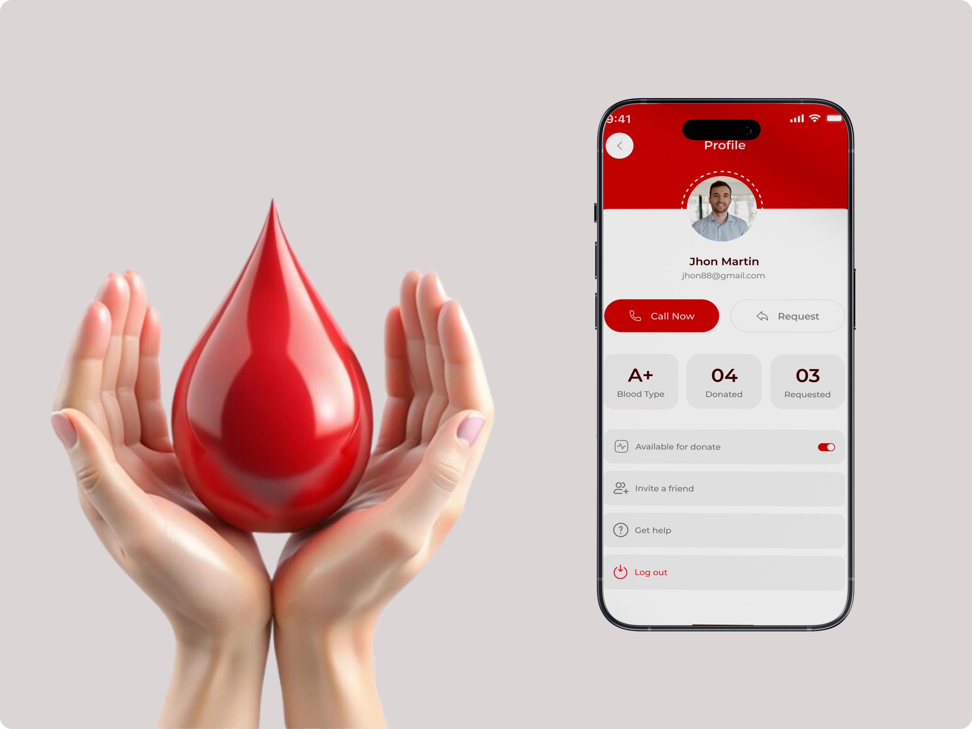 Blood Donation Mobile App by Tajkim Masum on Dribbble