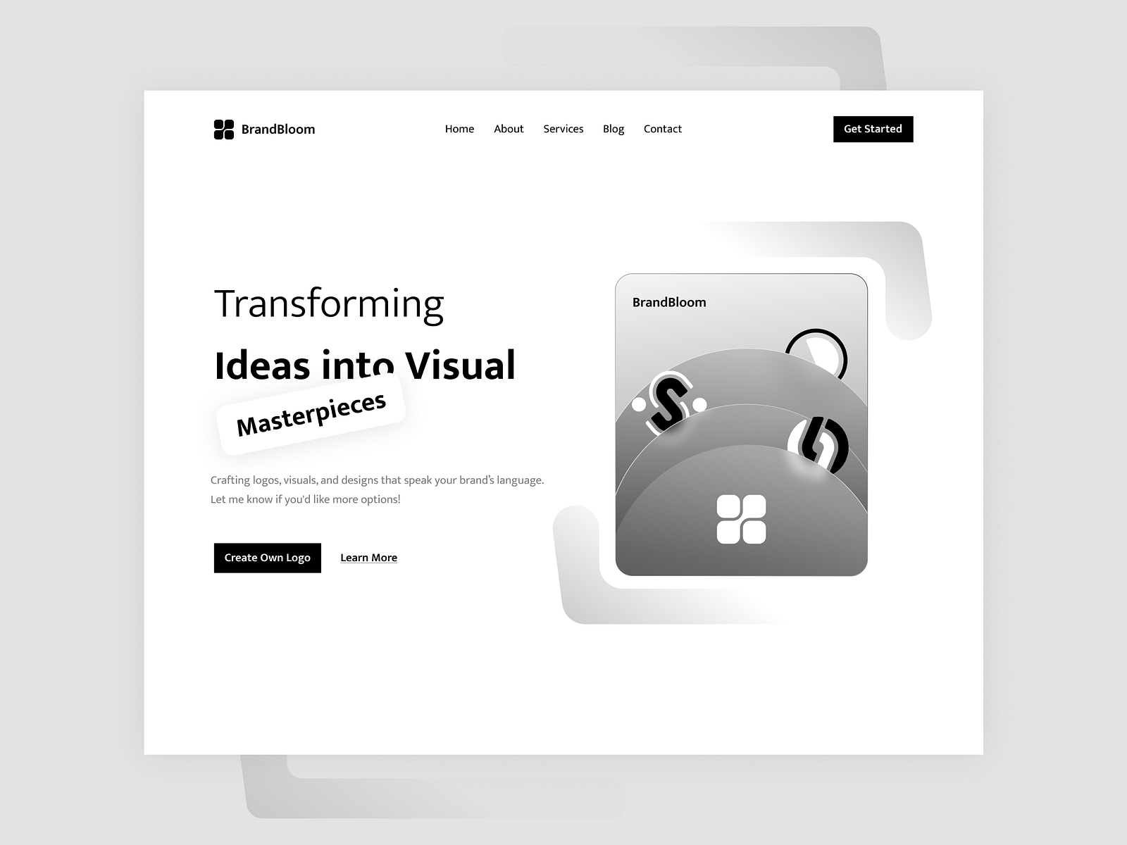 BrandBloom - Landing Page by Teqnoman Web Solutions on Dribbble