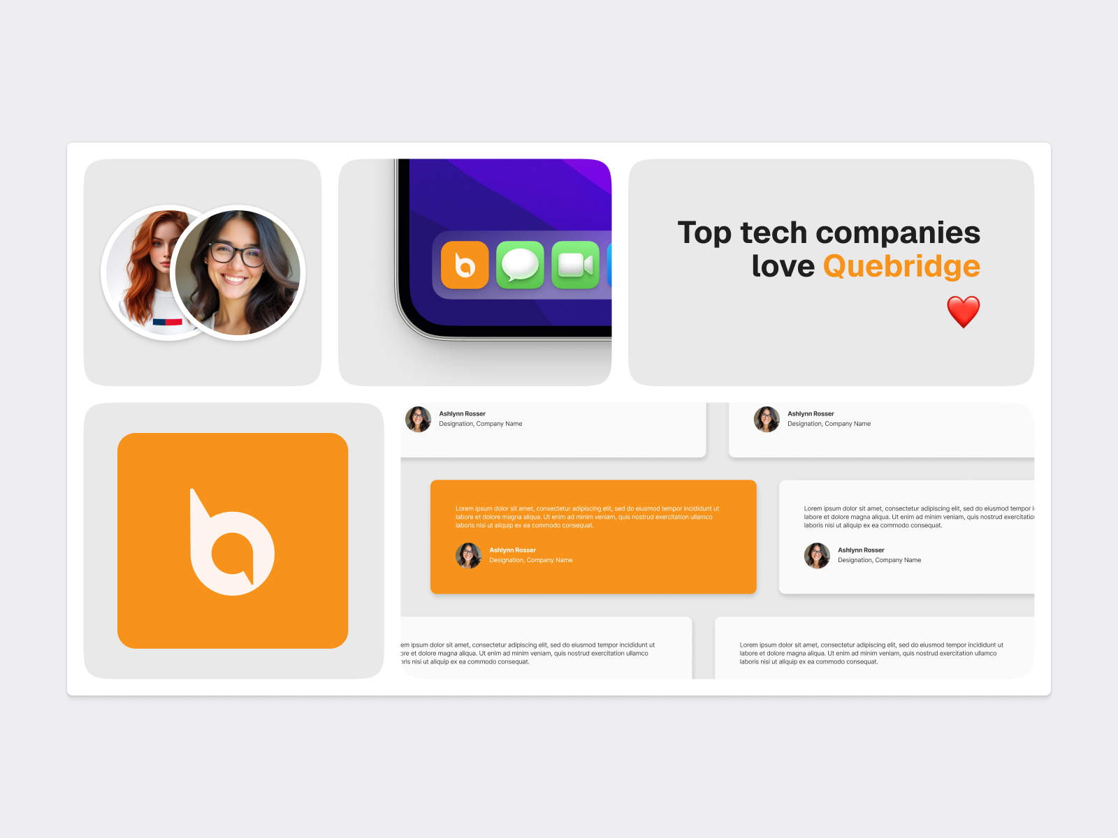 Testimonial section by Sahil Bibhar on Dribbble