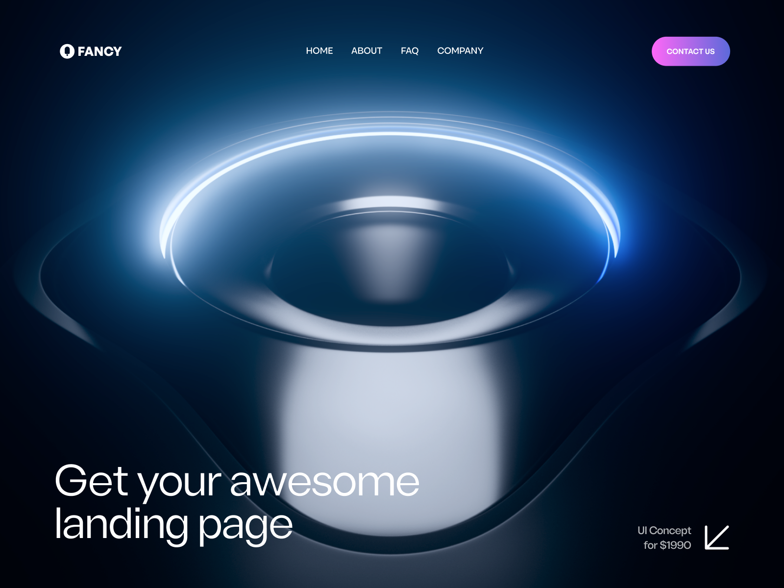 Web3 web design Landing page hero by ALEX BENDER for FANCY on Dribbble