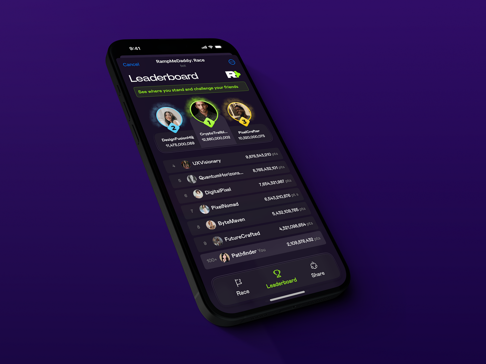 RampMeDaddy botUI by Vyacheslav Kasimov on Dribbble