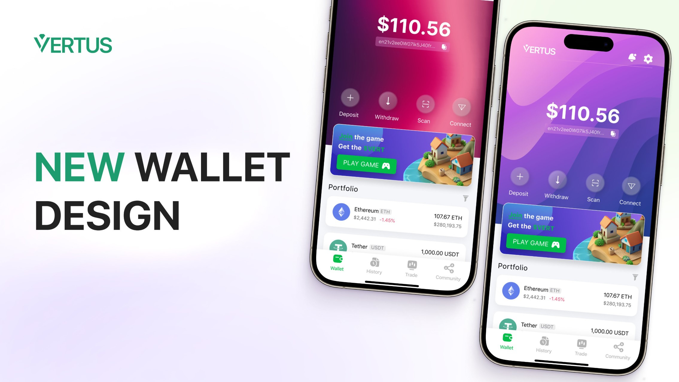 Mobile App Design for Vertus Crypto Wallet by Extej UI UX Design Agency ...