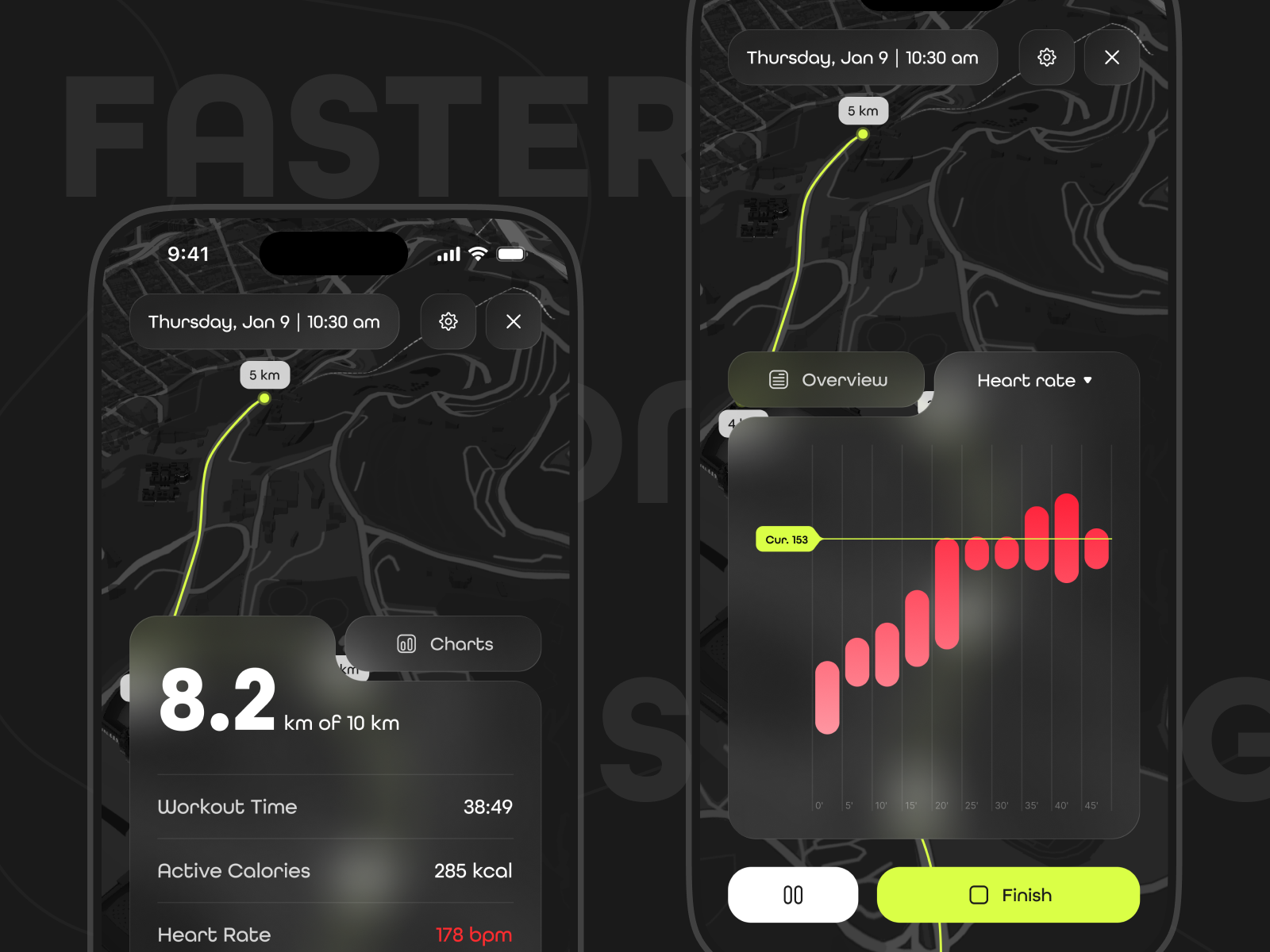 Run Tracker App by Vikky for Lu-lu-loom on Dribbble