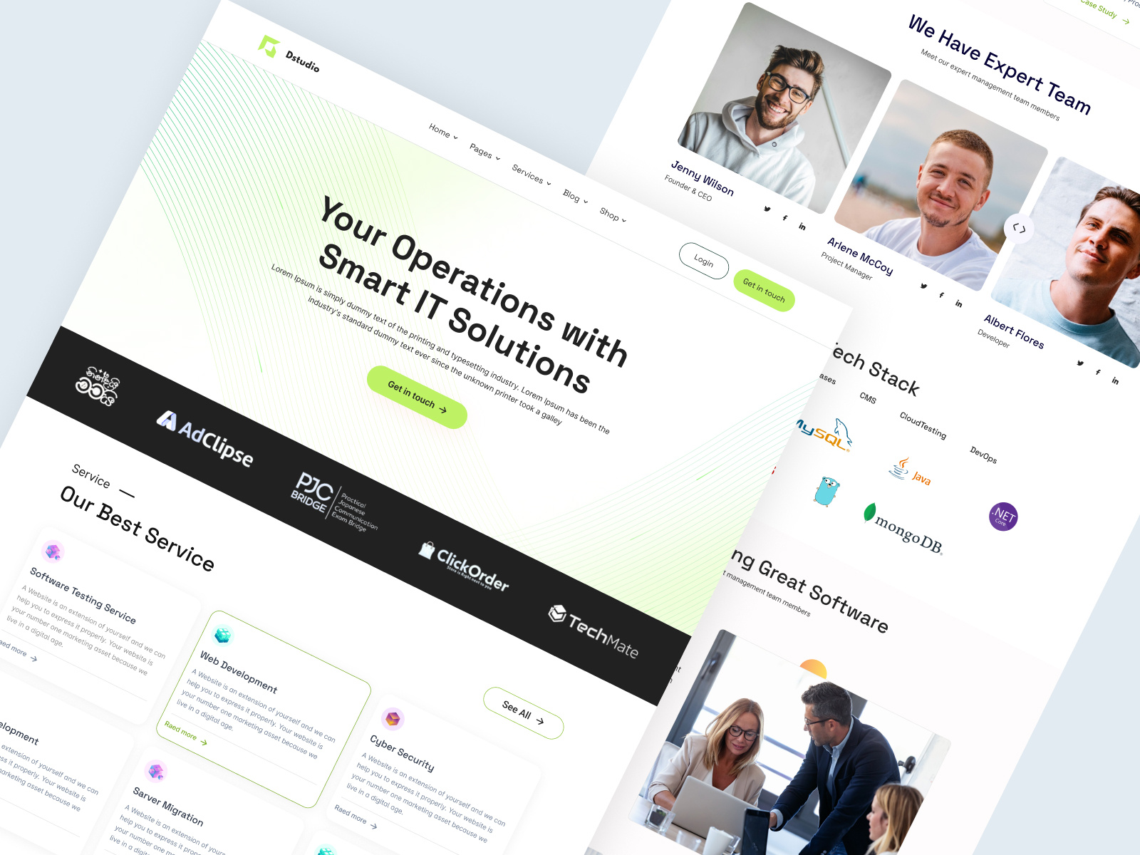 IT Solutions Website - Landing page by JAHID ‌ on Dribbble