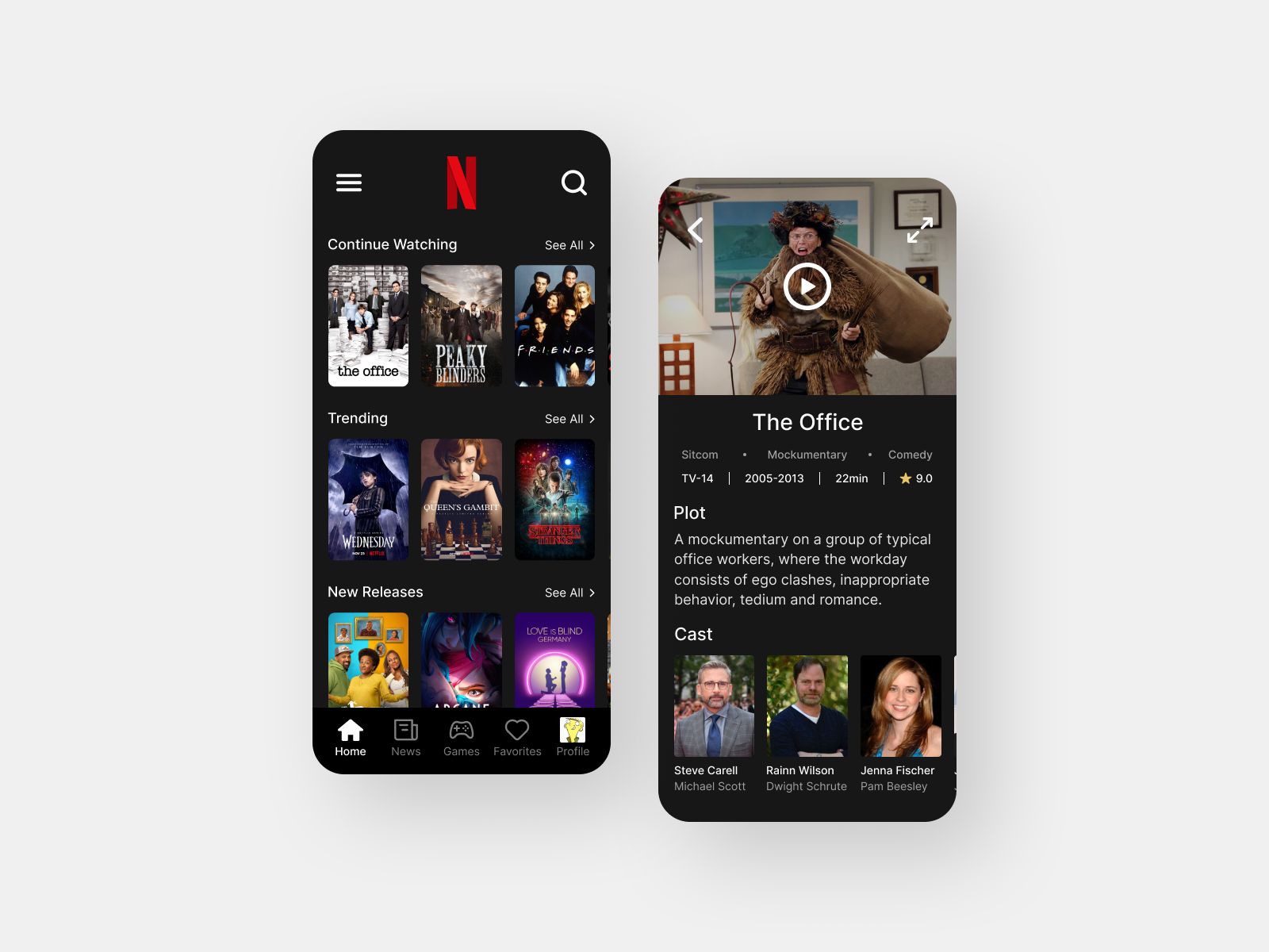 #10 Concept Shot - Netflix | Mobile App by Ivan Gavrilović on Dribbble