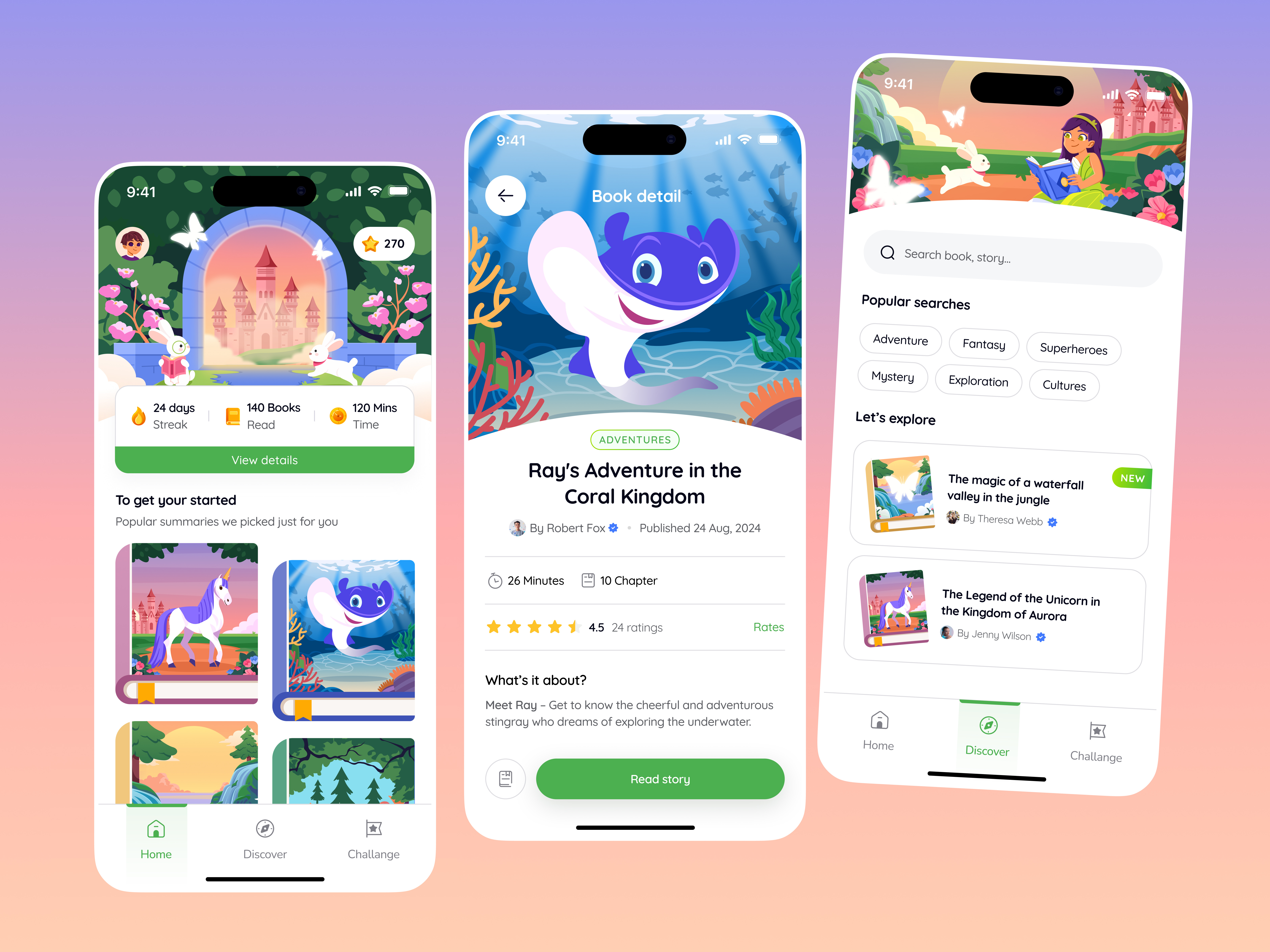 Luma - Story Read App by Dede Alsa on Dribbble