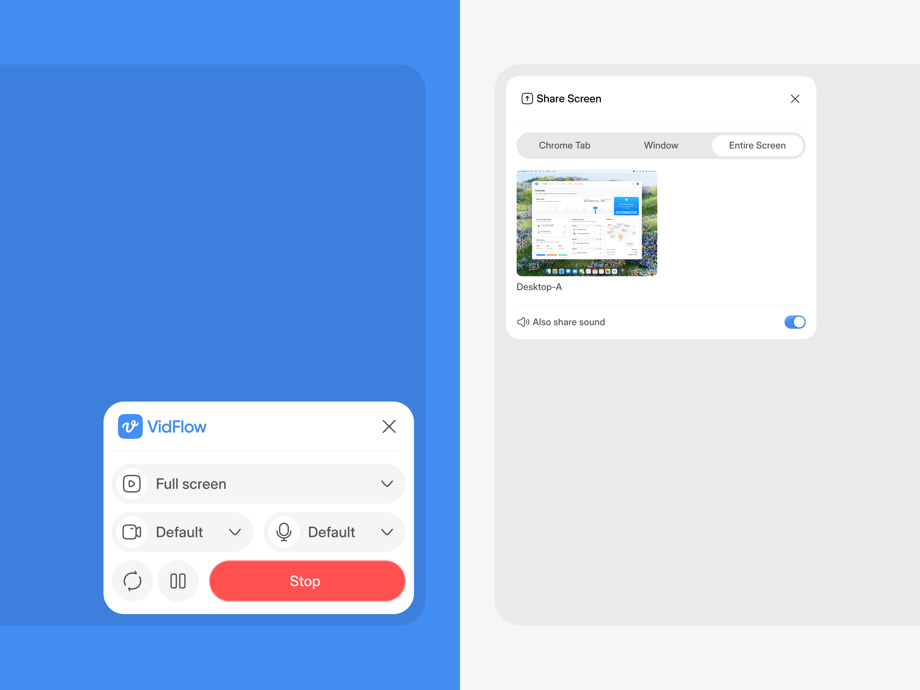 Vidflow - Recording Panel Dashboard Flow by Rezah Aurellia for Kretya Studio on Dribbble