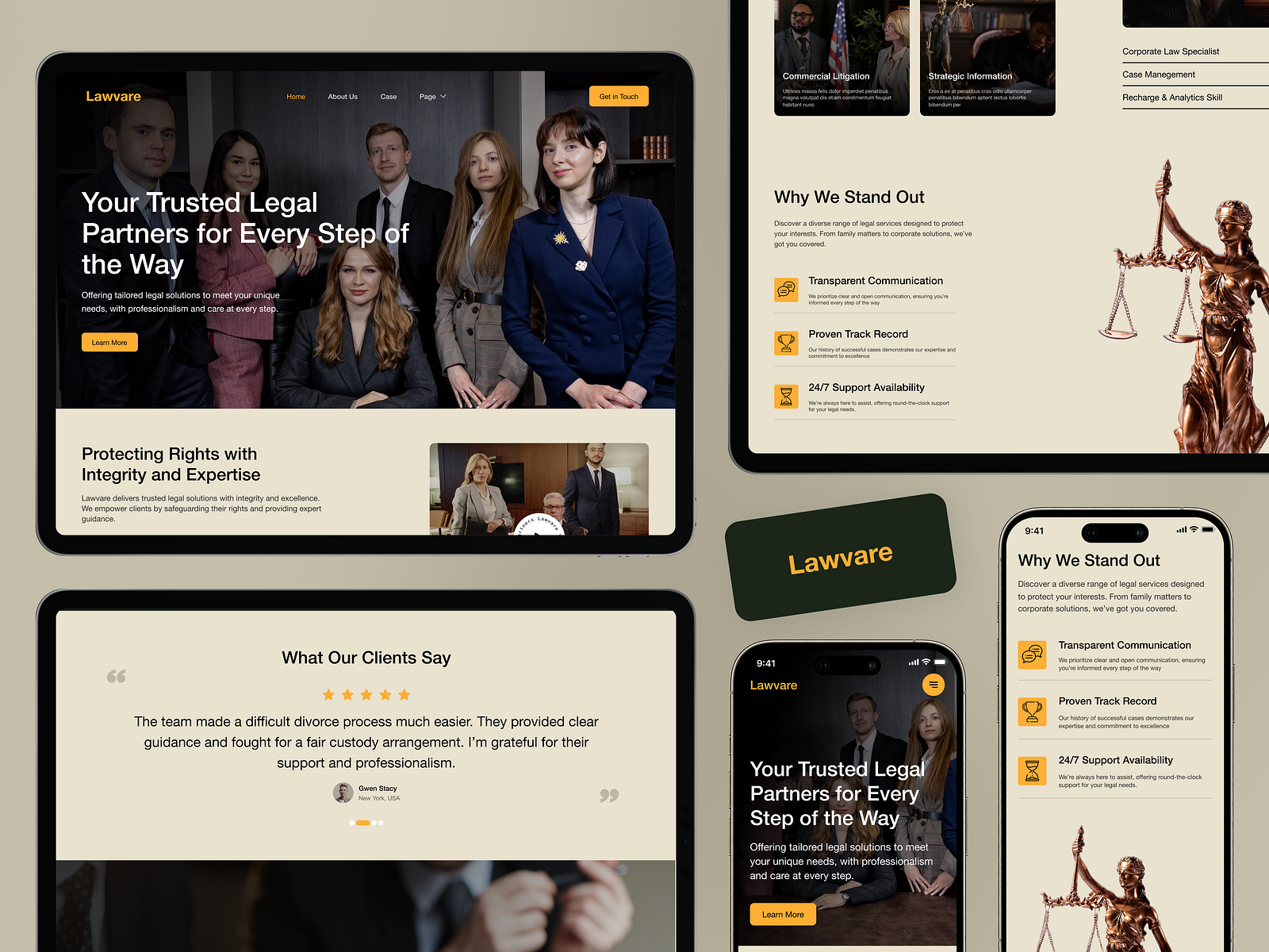 Legal Services Branding Design by Orbix Studio by Orbix Studio – SaaS Dashboard Design for Orbix ...