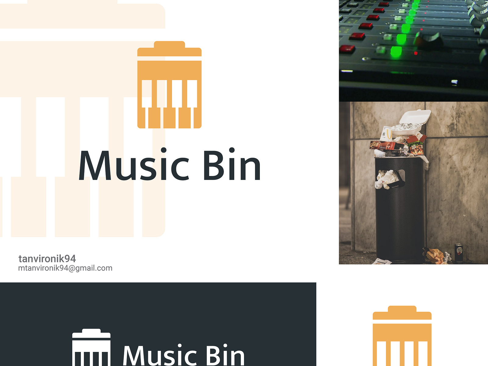 Music Bin - Logo Design. by Tanvir Onik on Dribbble