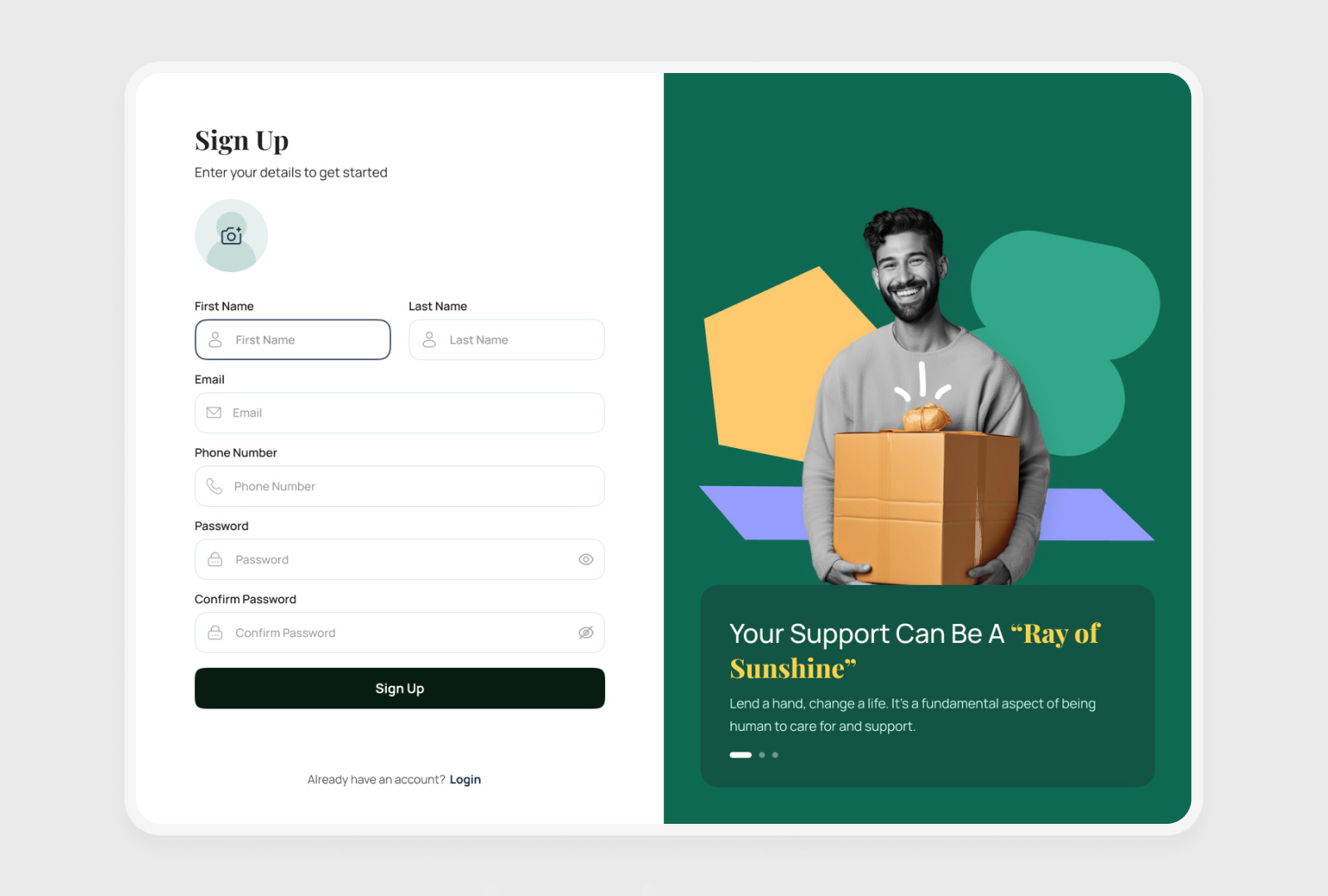 Website Signup designs, themes, templates and downloadable graphic ...