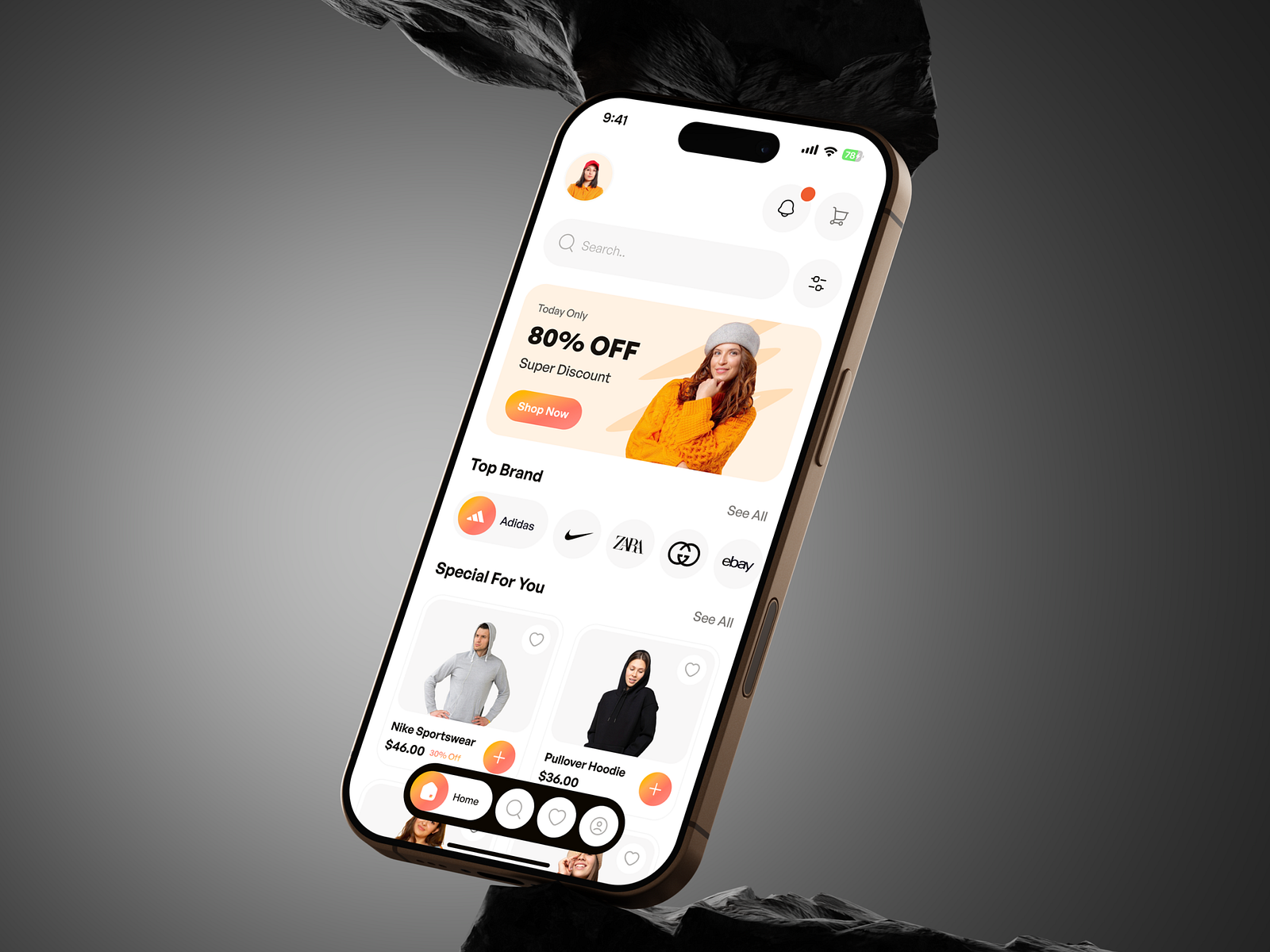 E -Shop Mobile App by UI Tapu on Dribbble