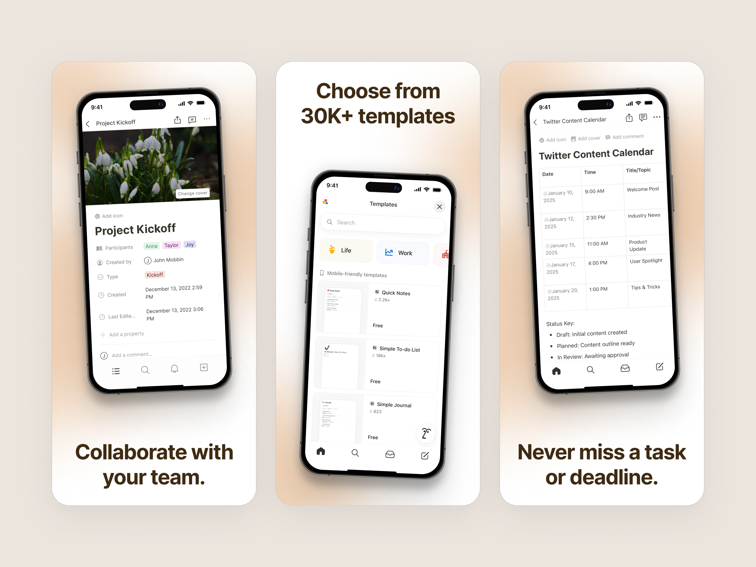 Redesign - Notion app store screenshots by Tanish Kinra on Dribbble