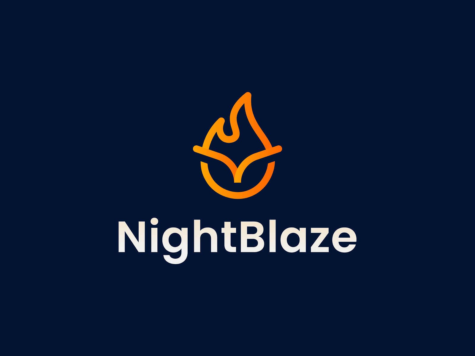 Owl fire blaze logo by Uzair on Dribbble