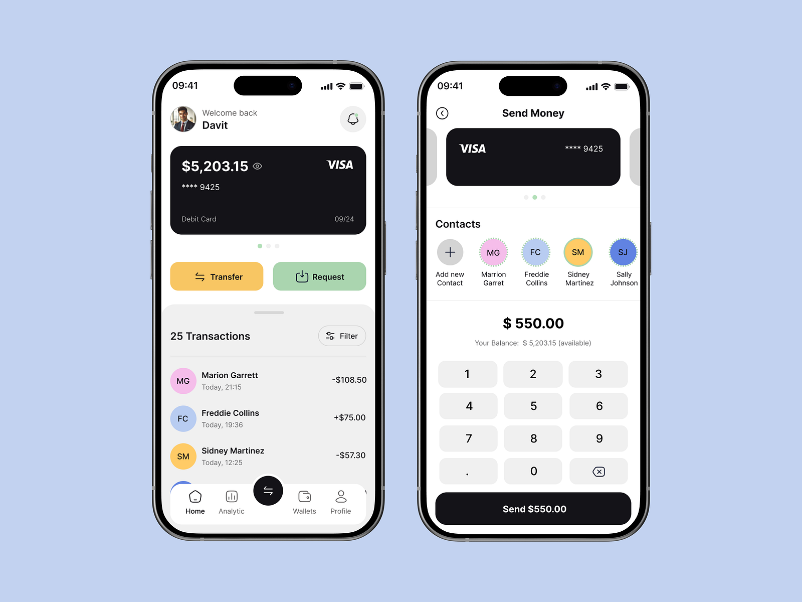 Mobile Bank UI by Davit Chikhladze on Dribbble