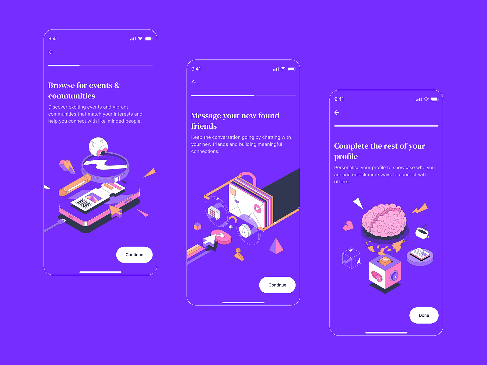 Ditto | Onboarding by Alexander Deshaut on Dribbble