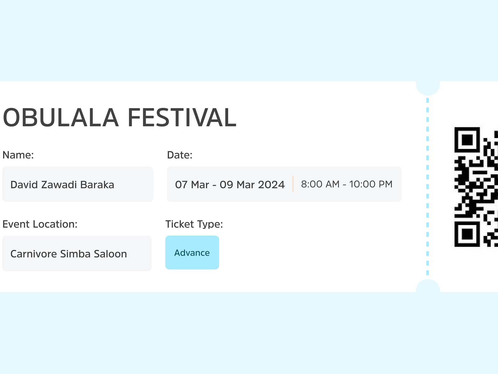 Elegant Event Ticket Web Design by Sharon Chepkirui on Dribbble