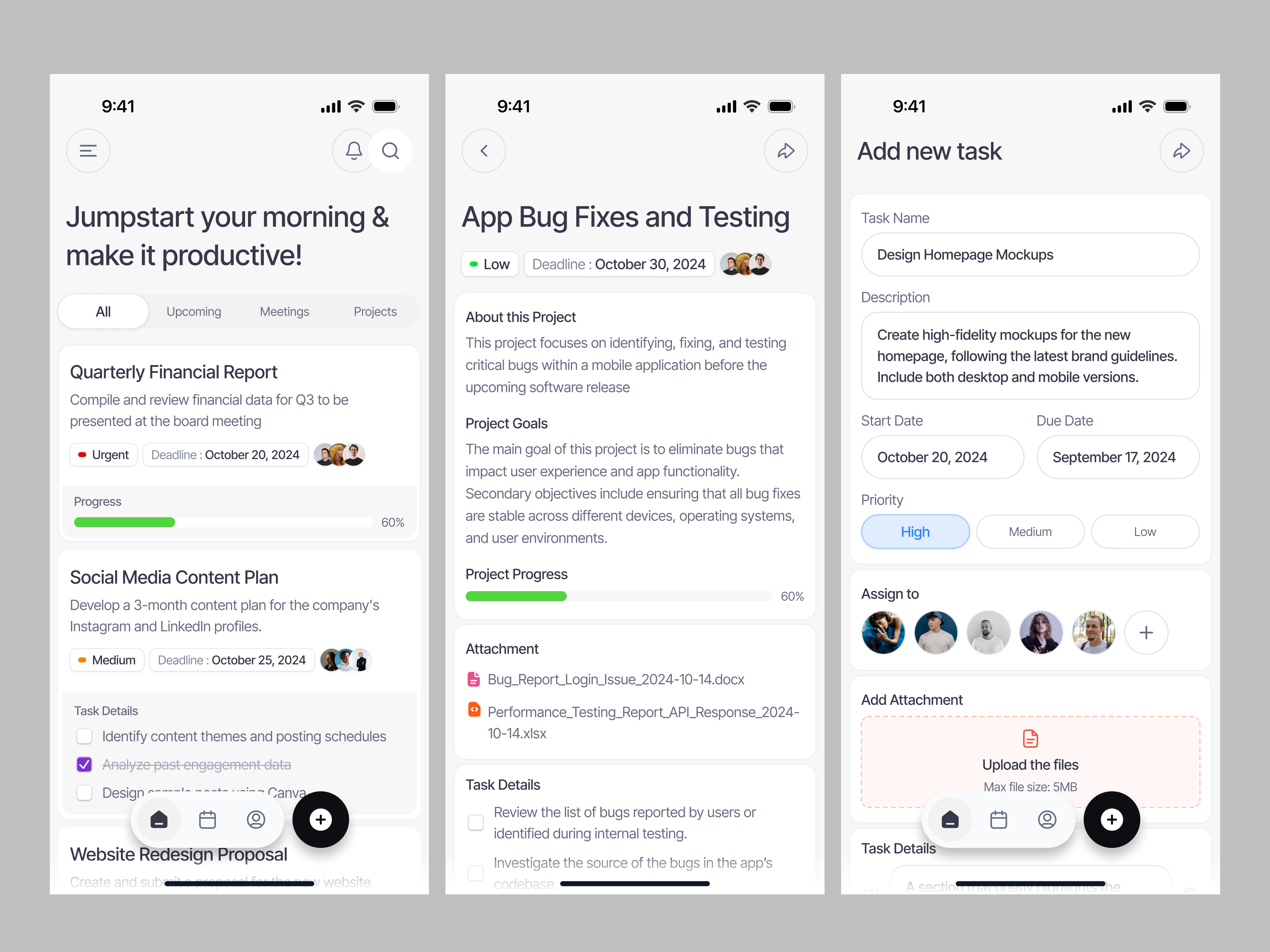 Task Manager Mobile App UI/UX by Keitoto on Dribbble
