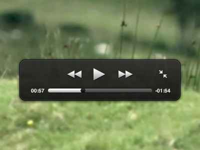 HTML5 Video Player (full window controls) by Octave Zangs on Dribbble