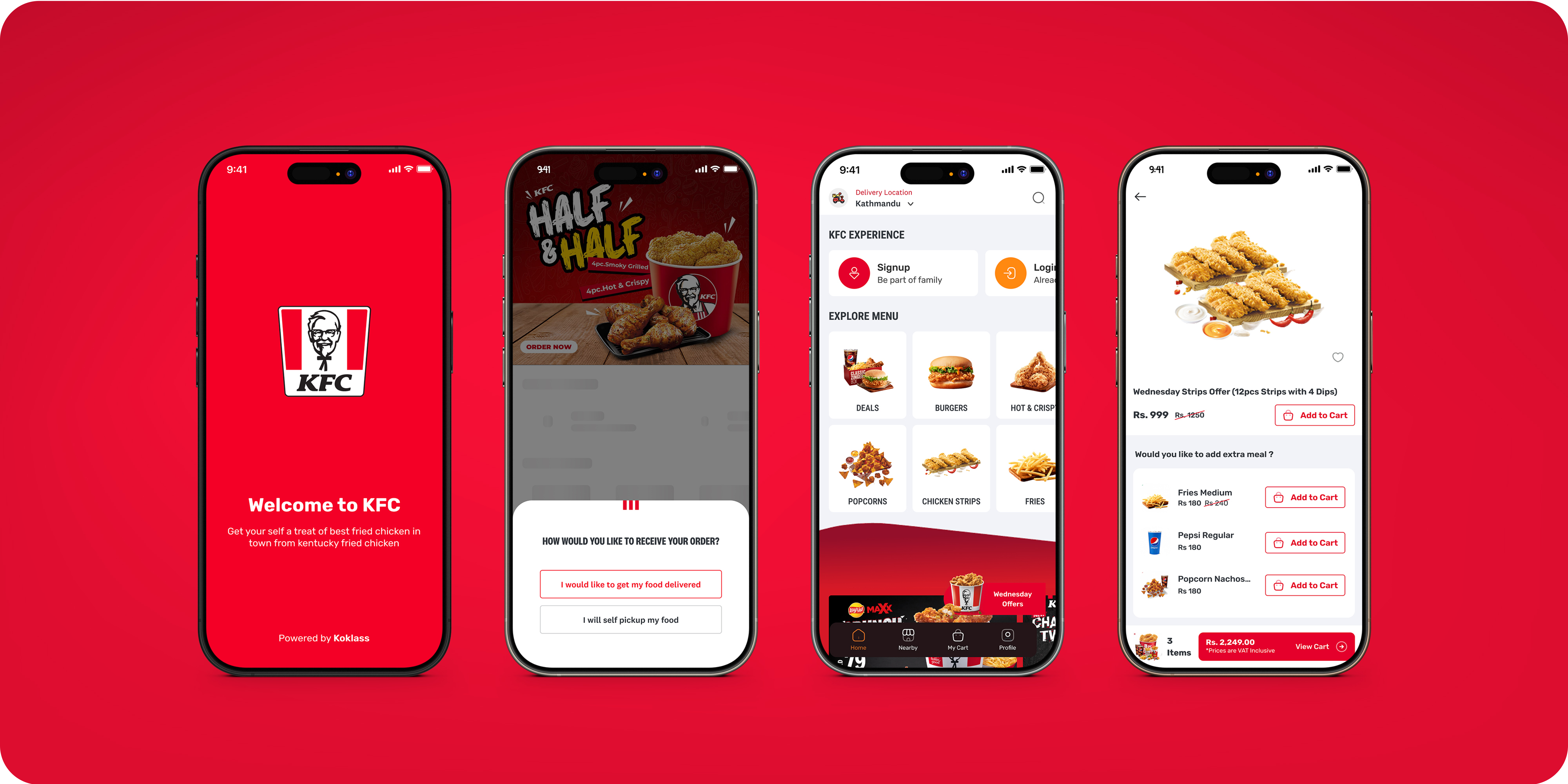 KFC Nepal Mobile Application Case Study by EKbana on Dribbble