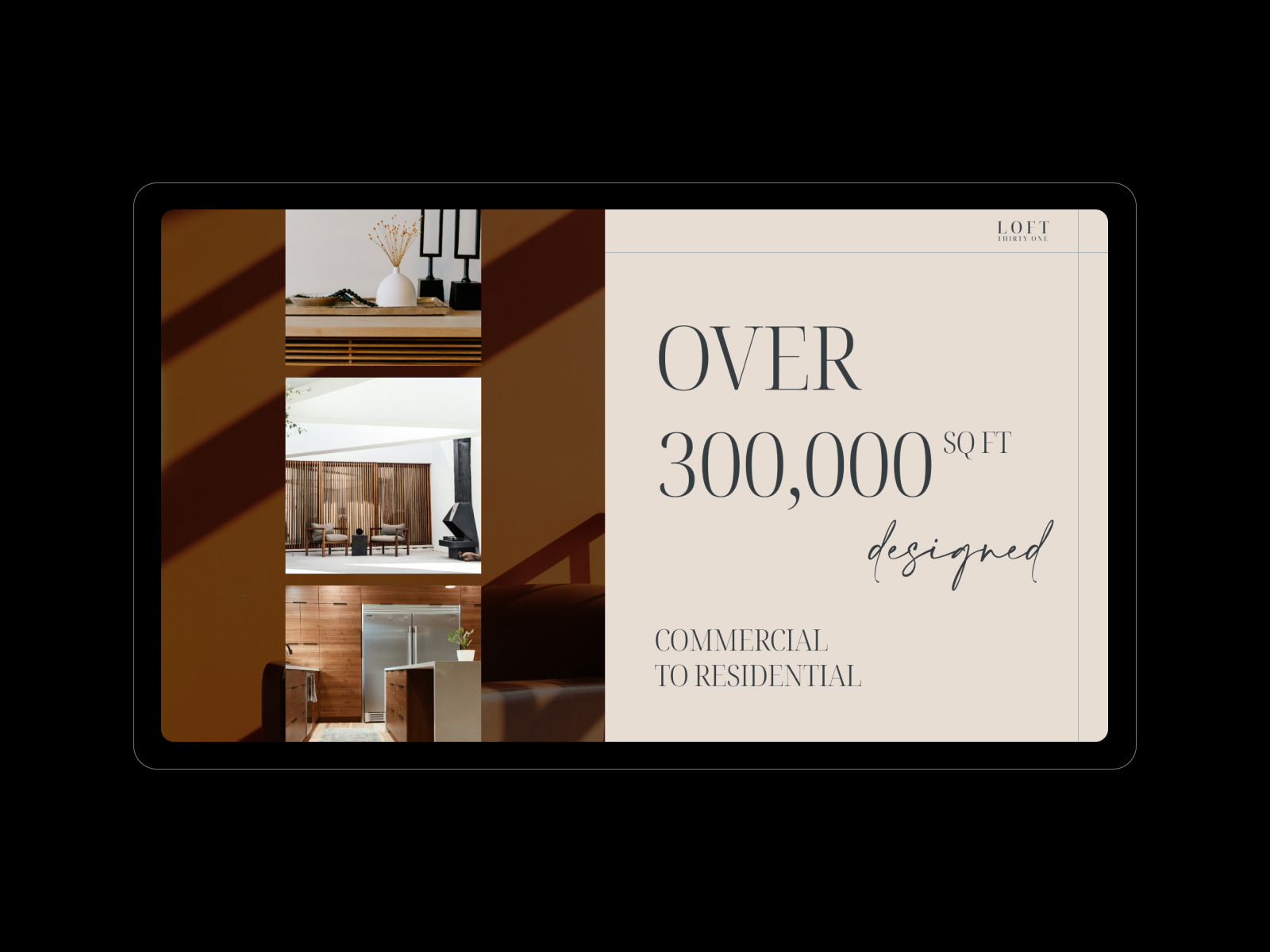 Loft31. Presentation by Masha Cherepnova on Dribbble