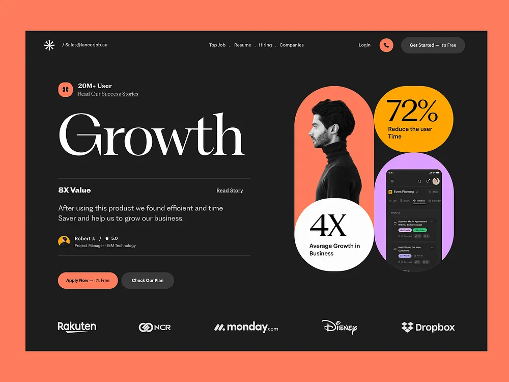 Browse thousands of Project Page images for design inspiration | Dribbble