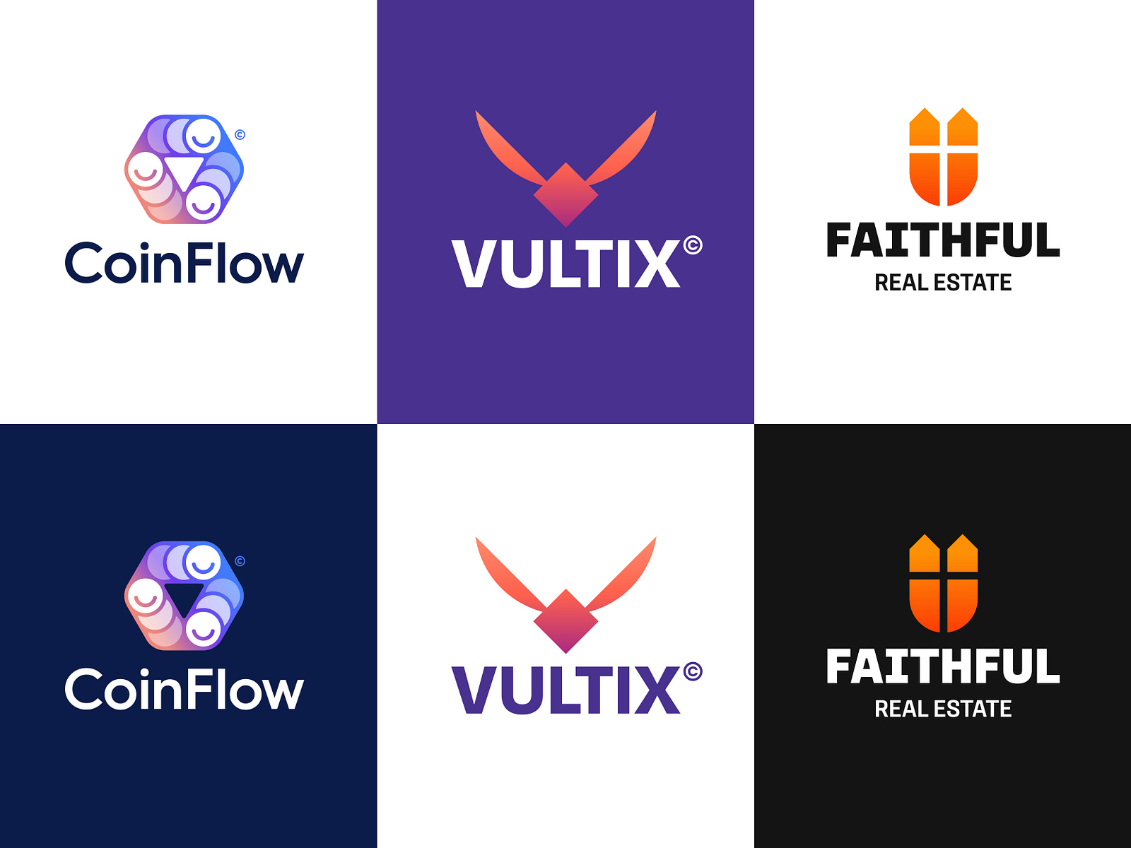 Vertical Logos from the Portfolio by Jeroen van Eerden on Dribbble