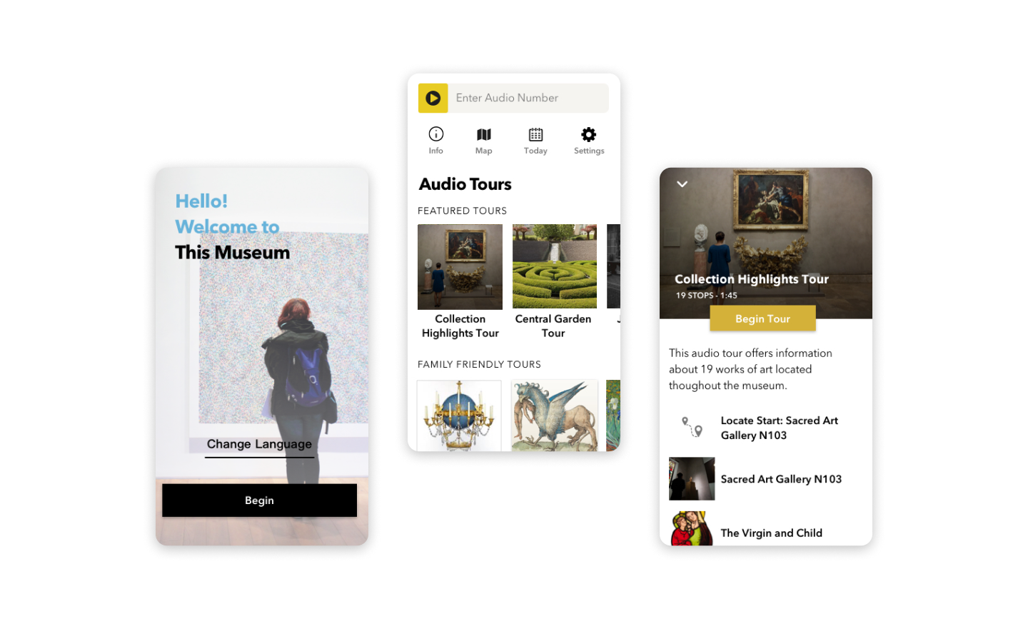 Museum Audio Guide - App Design by Sara Cannon on Dribbble