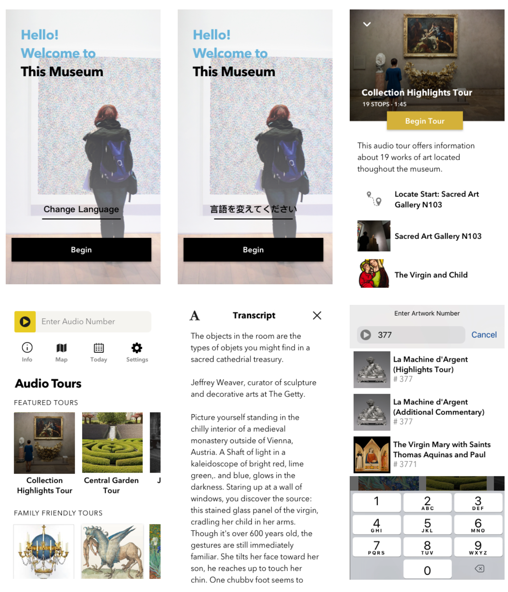 Museum Audio Guide - App Design by Sara Cannon on Dribbble