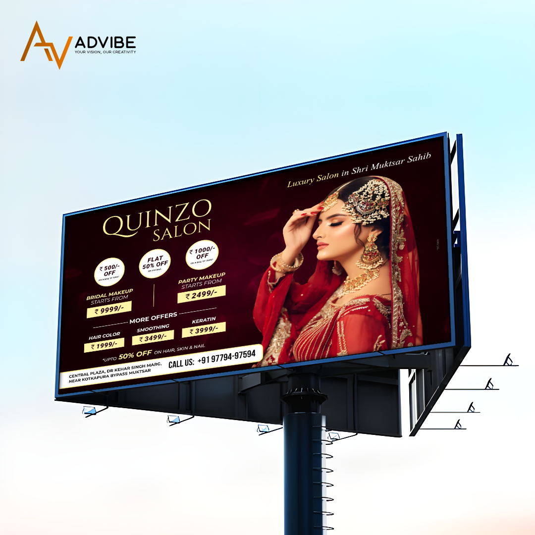 Hoarding Design For Quinzo Salon by AdVibe on Dribbble