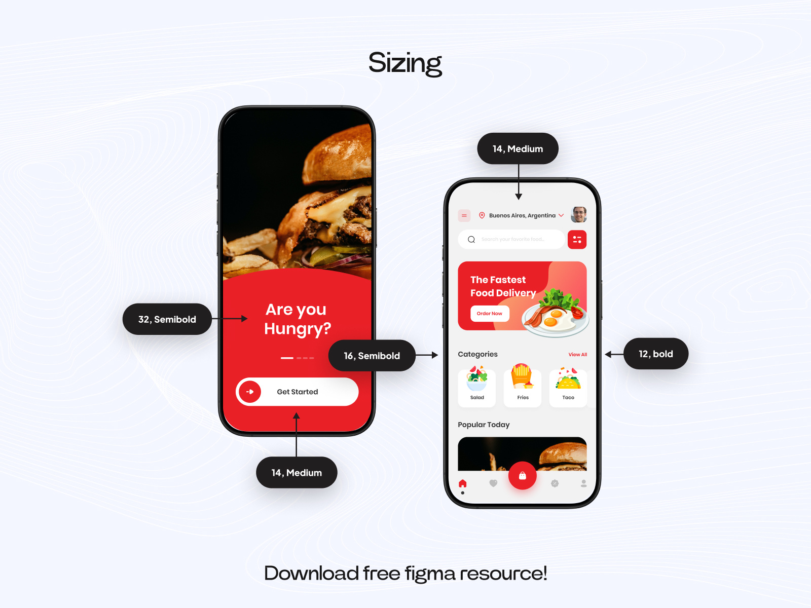 Food App UI Design by uixdesignacademy on Dribbble