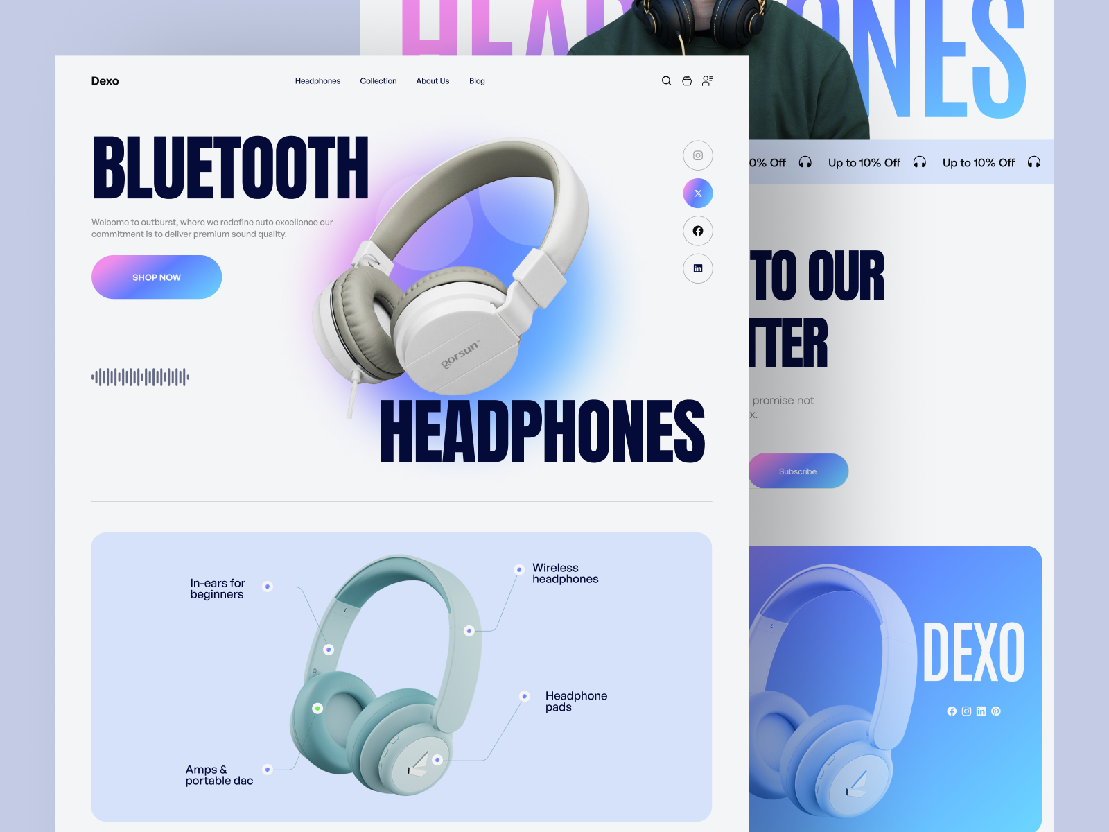 Headphone Shop Landing Page Design by Raymiq eCommerce for Raymiq ...