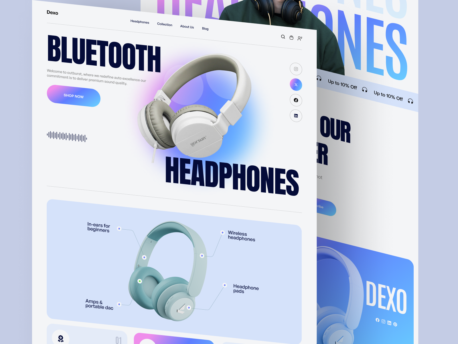 Headphone Shop Landing Page Design by Raymiq eCommerce for Raymiq ...