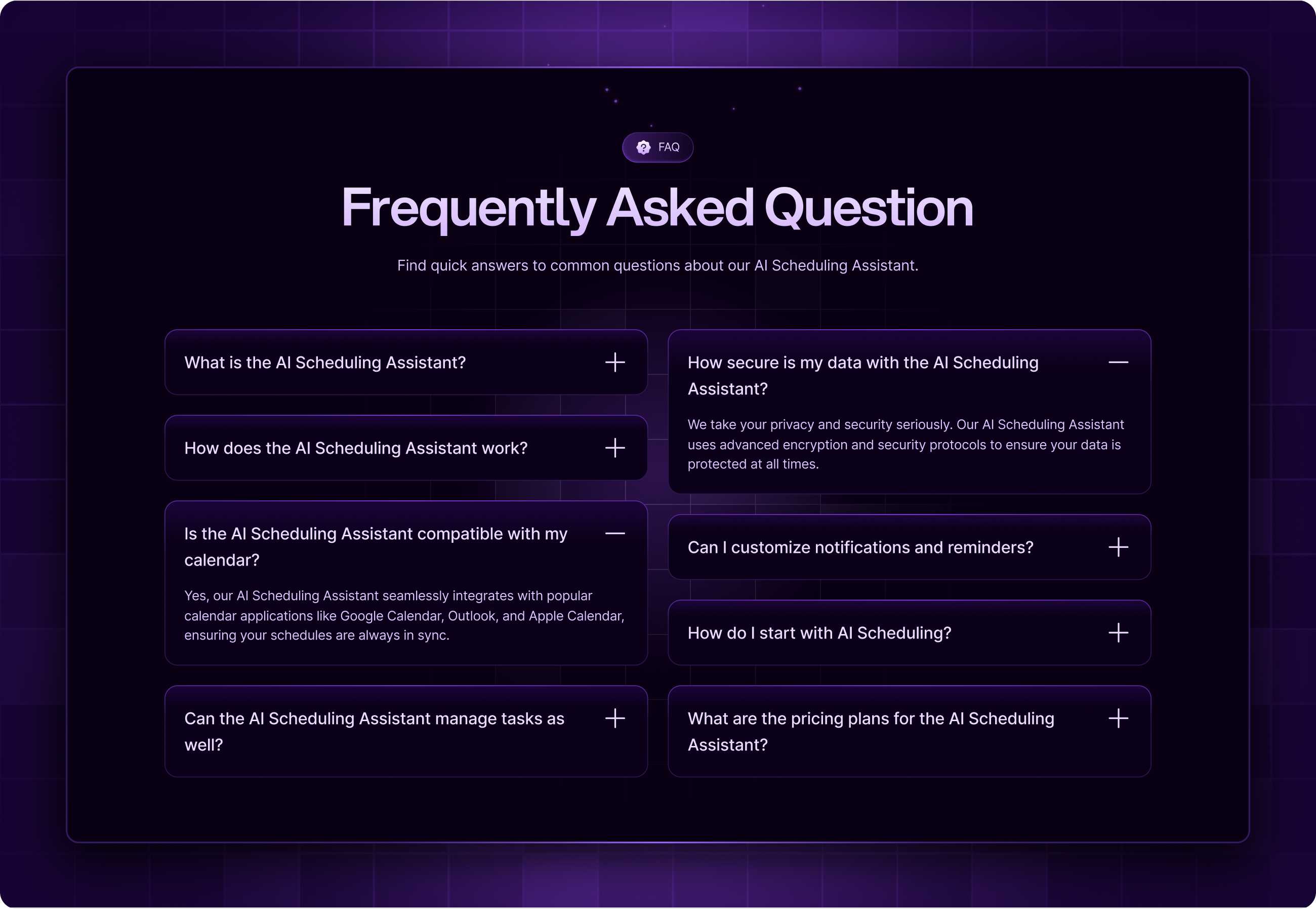 Starvy - AI SaaS Website FAQ Section by Illiyin Studio on Dribbble