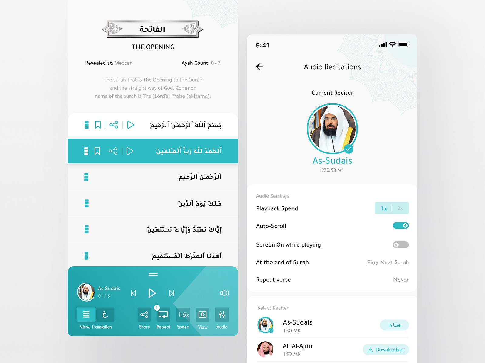 Quran App - Islamic App for study - UIUX by Bilal Ahmed on Dribbble