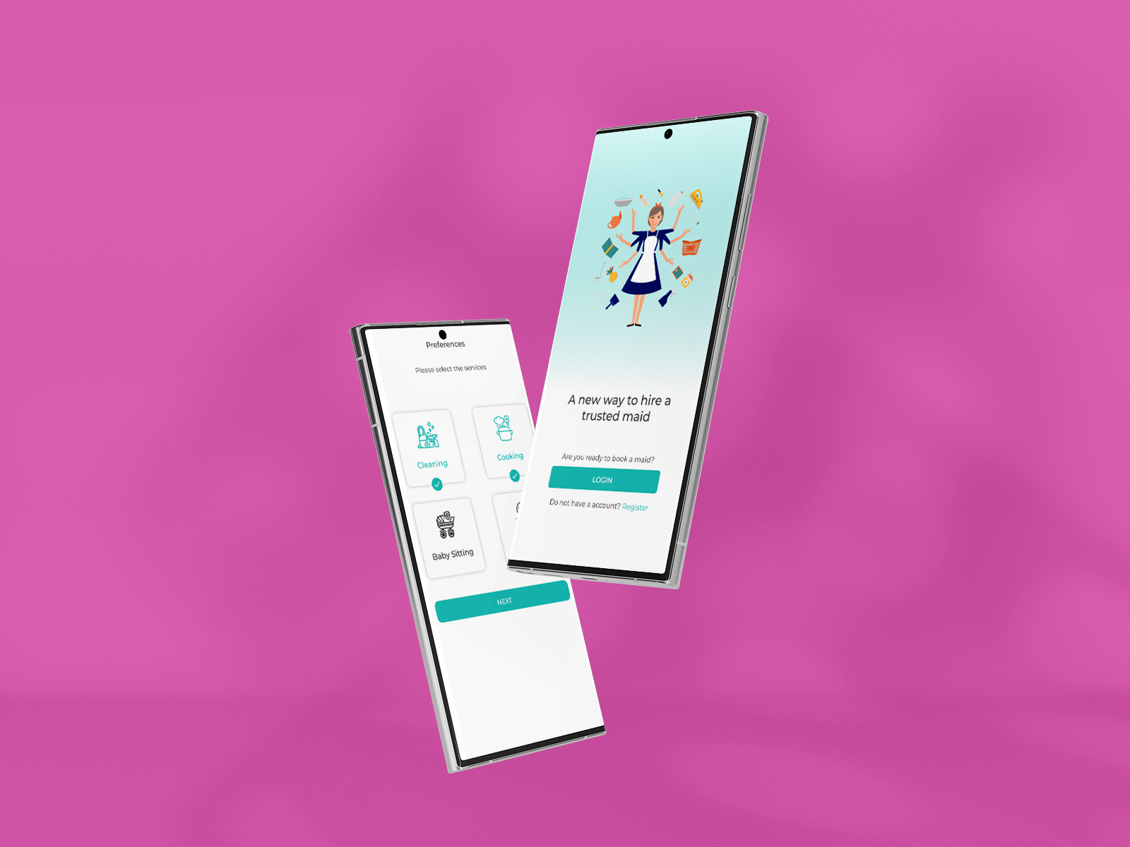 Maid Hiring Mobile App by Akshay Palkar on Dribbble