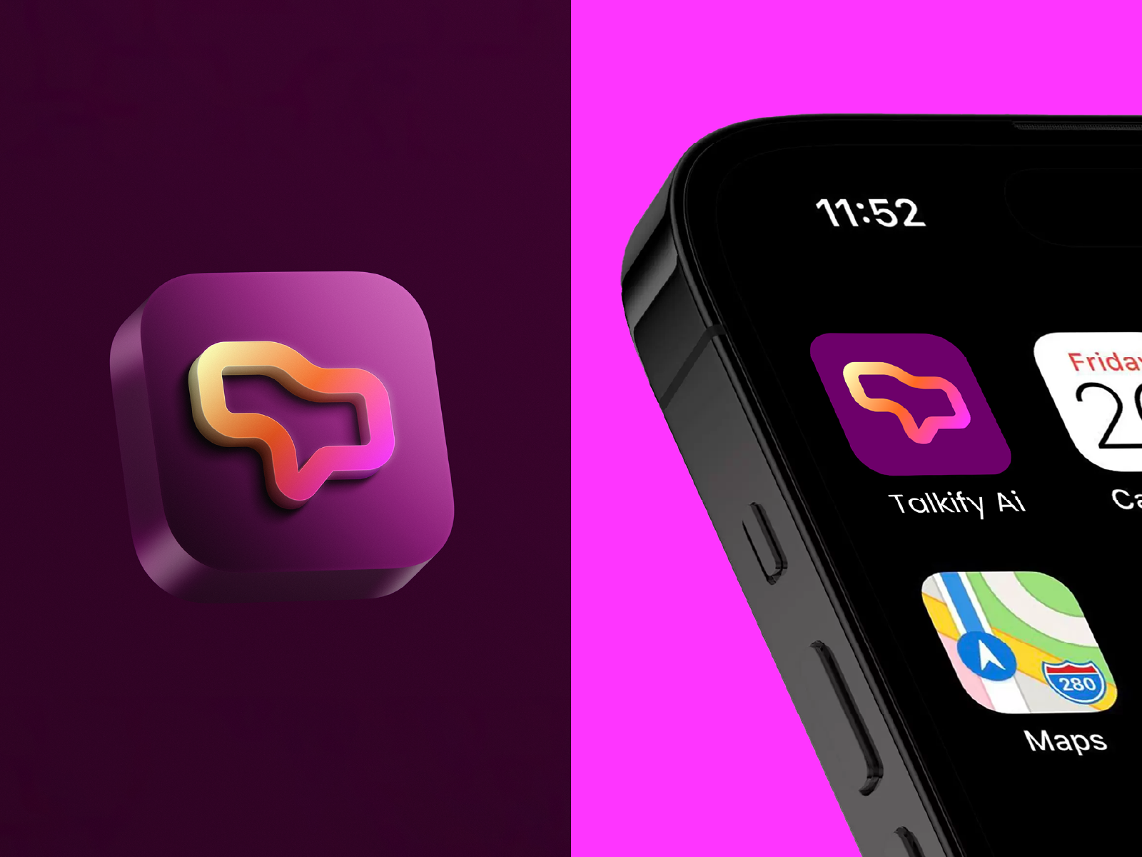Talkify Logo Design | AI Assistant | Personal AI | AI Bot by Technonext ...